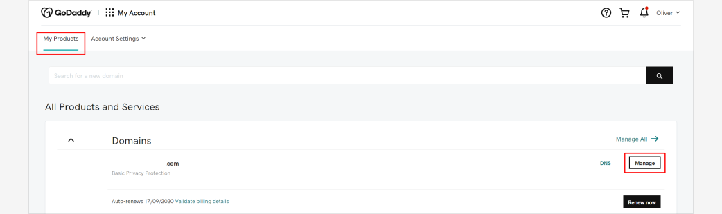 Changing the nameservers for domains registered with GoDaddy