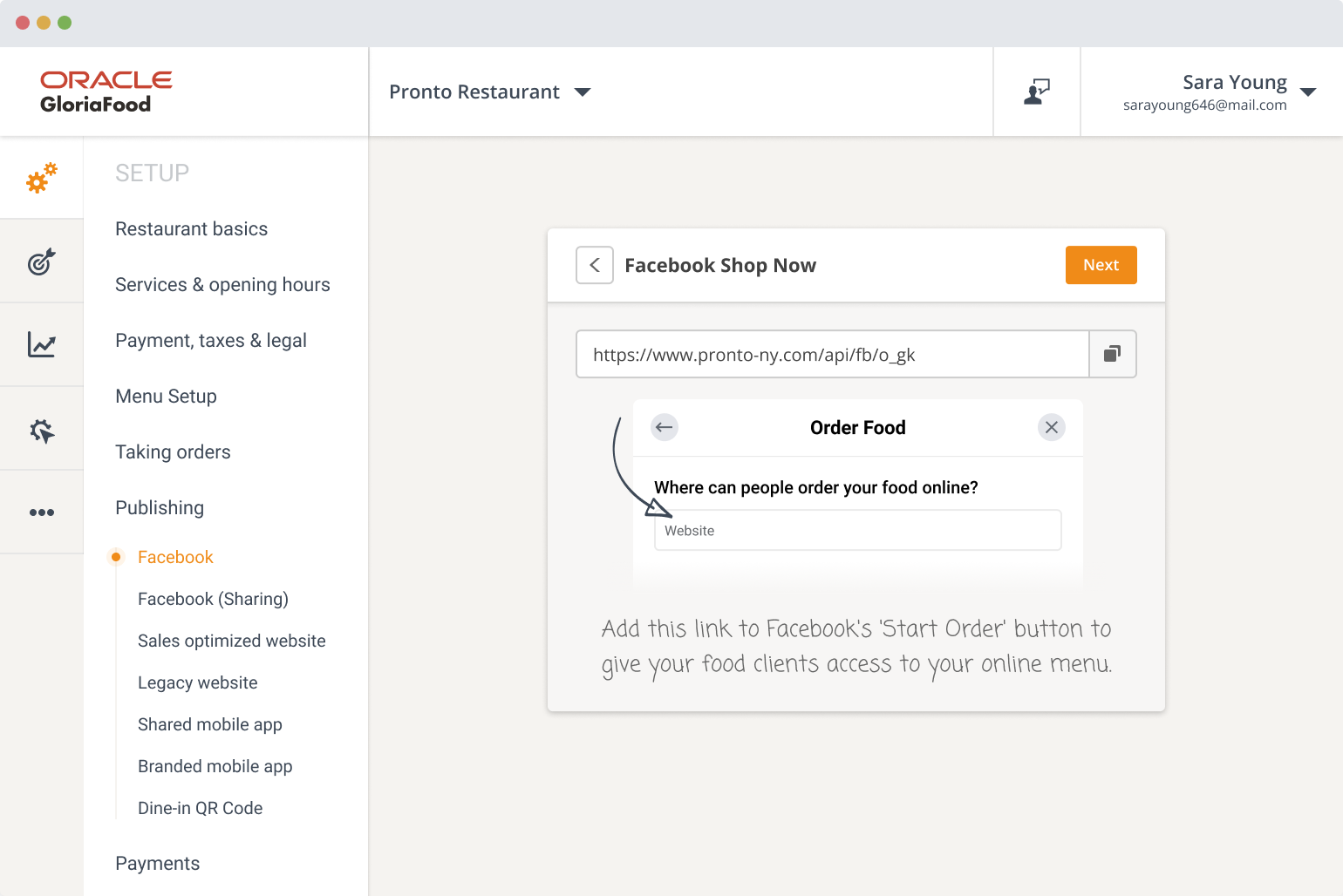 GloriaFood Online Ordering: Facebook Ordering for Restaurants