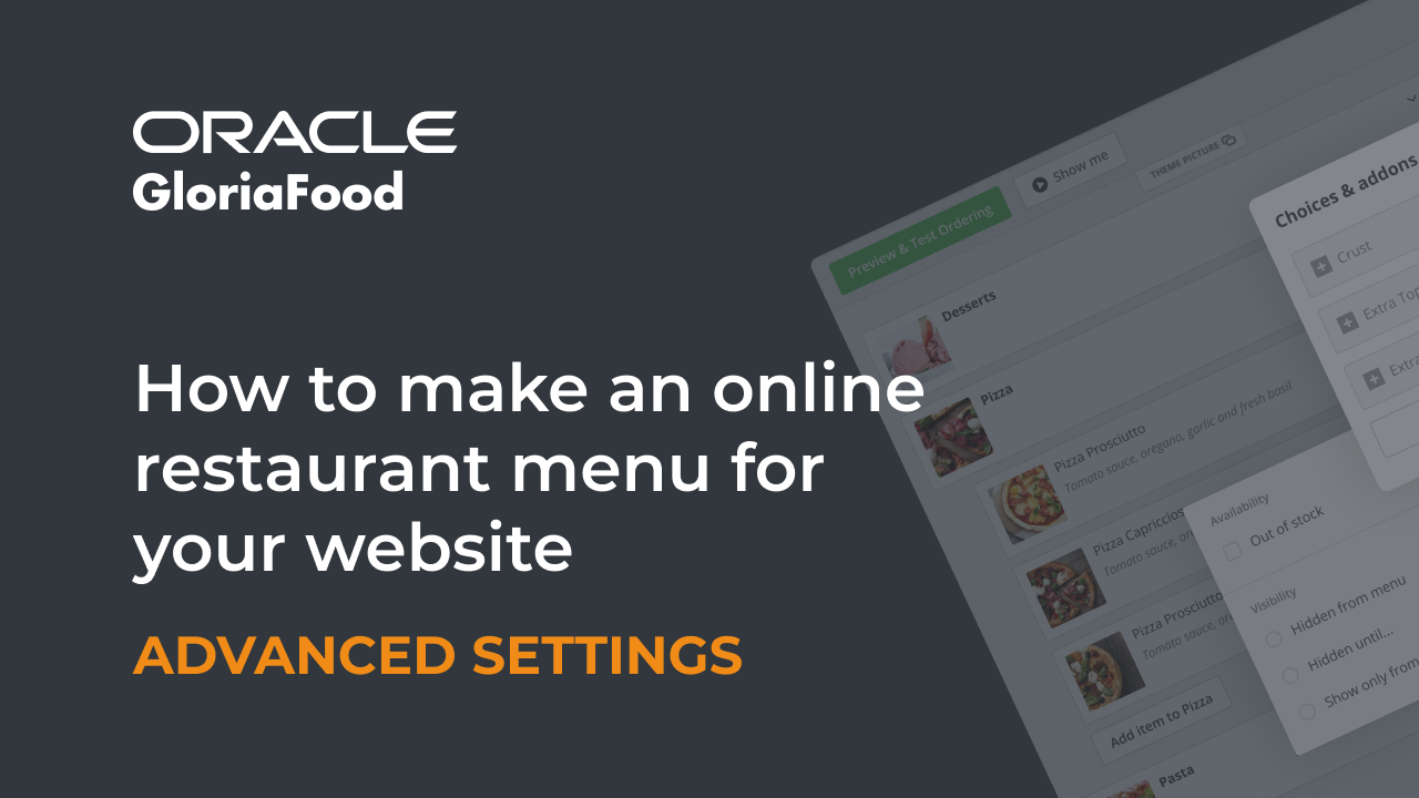 How Does Online Ordering Work | GloriaFood Tutorial