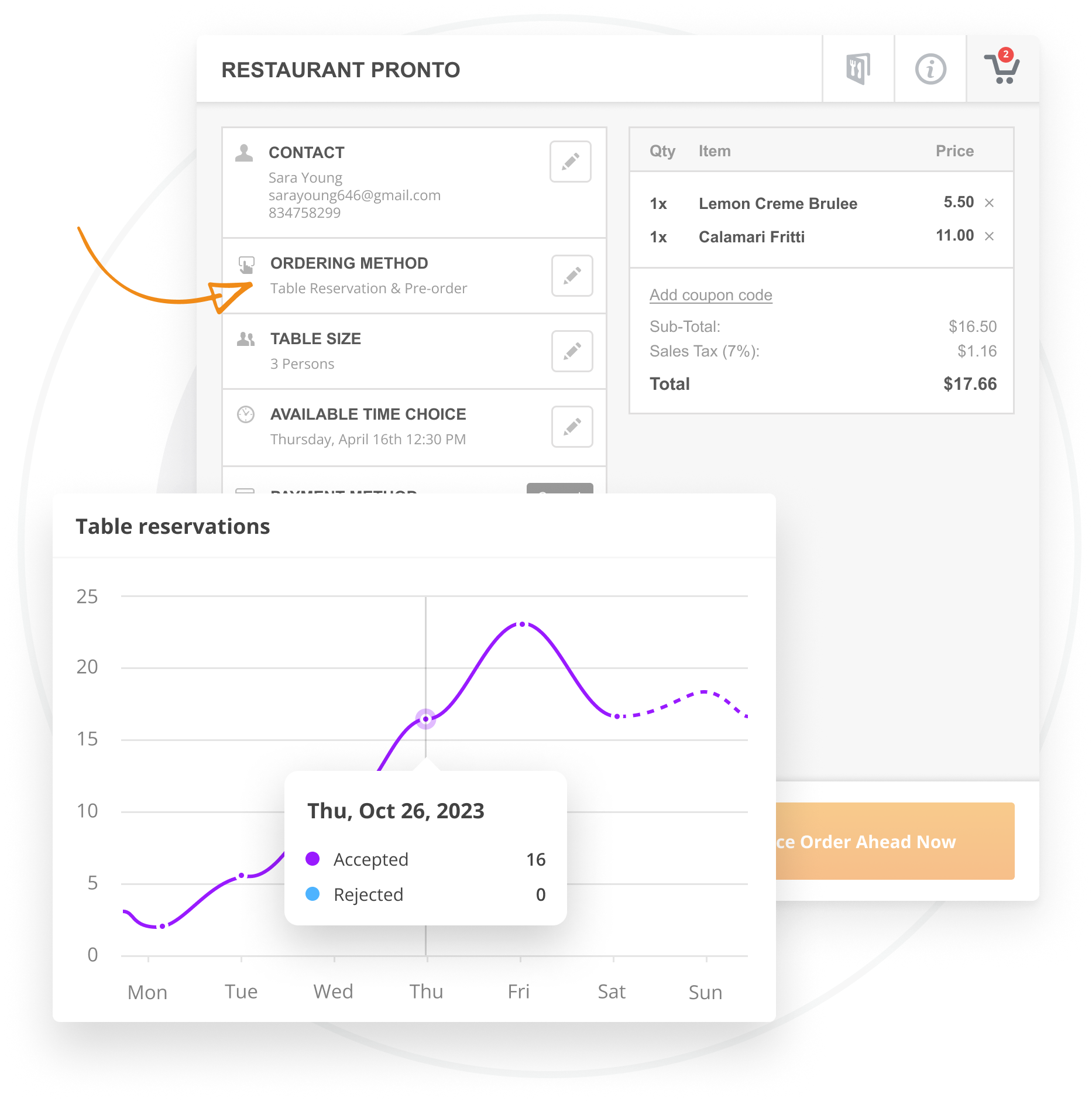 Joomla restaurant reservation system