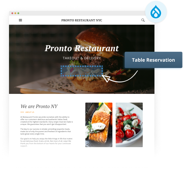 Free Drupal restaurant reservation system