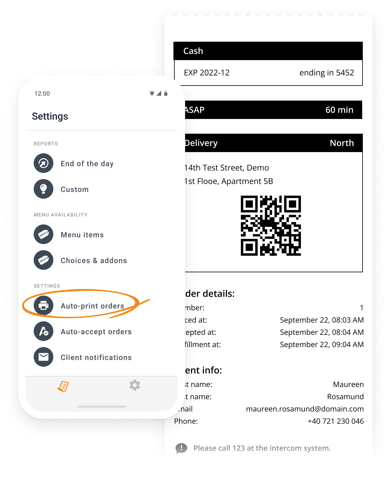 iPhone Restaurant App for restaurants