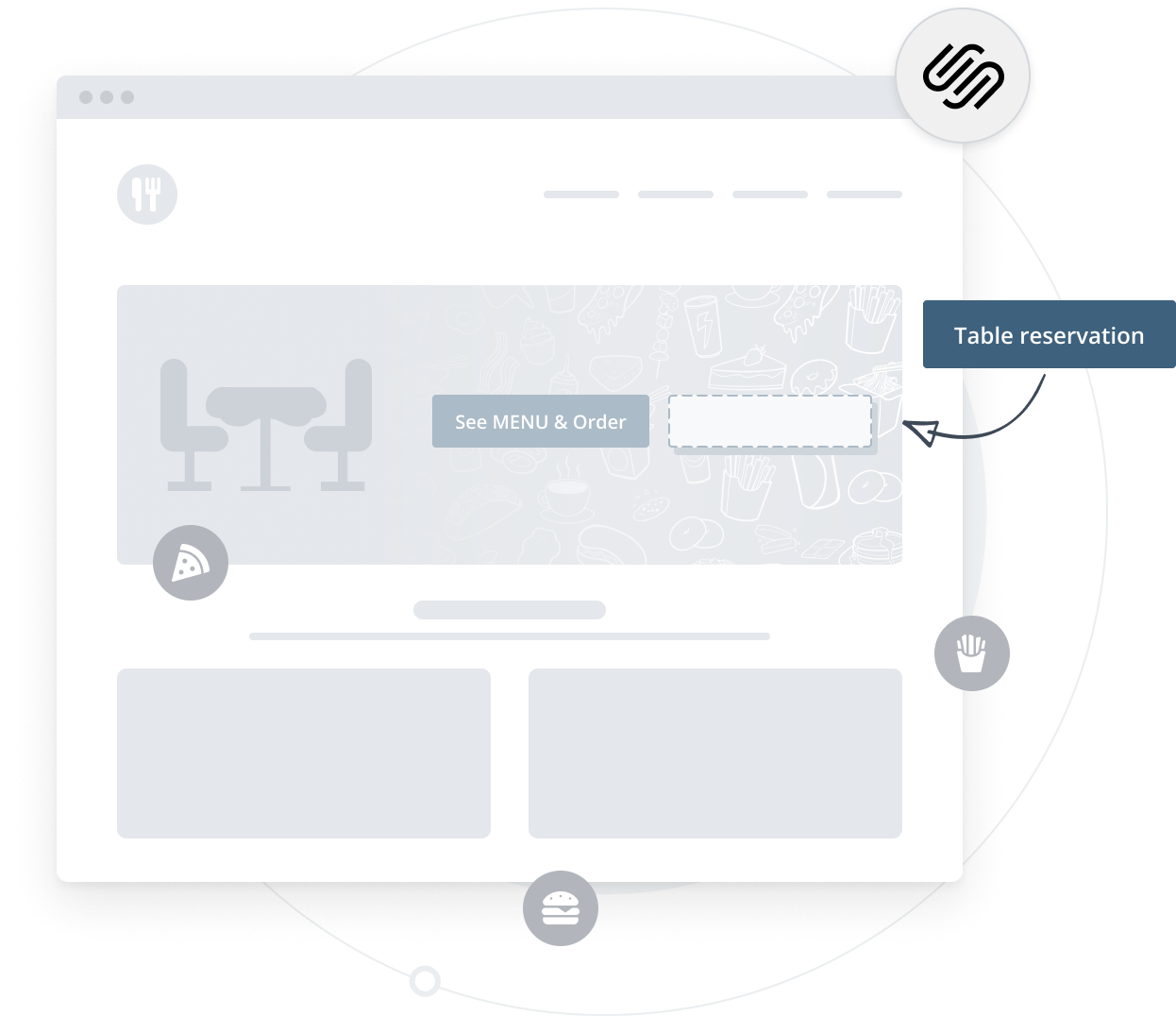 GloriaFood Online Ordering: Squarespace Reservation System
