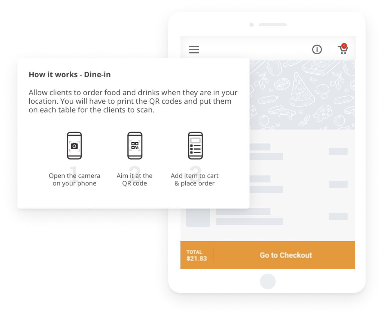 QR Code Menu for Restaurant Dine-in Ordering