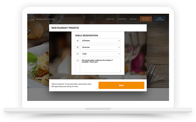 Free Restaurant Reservations System