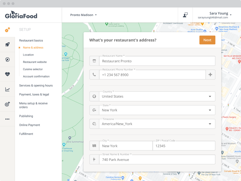 Free online restaurant ordering system