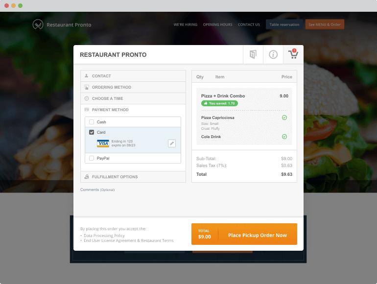 Restaurant Pre-Order System to Sell Your Food in Advance
