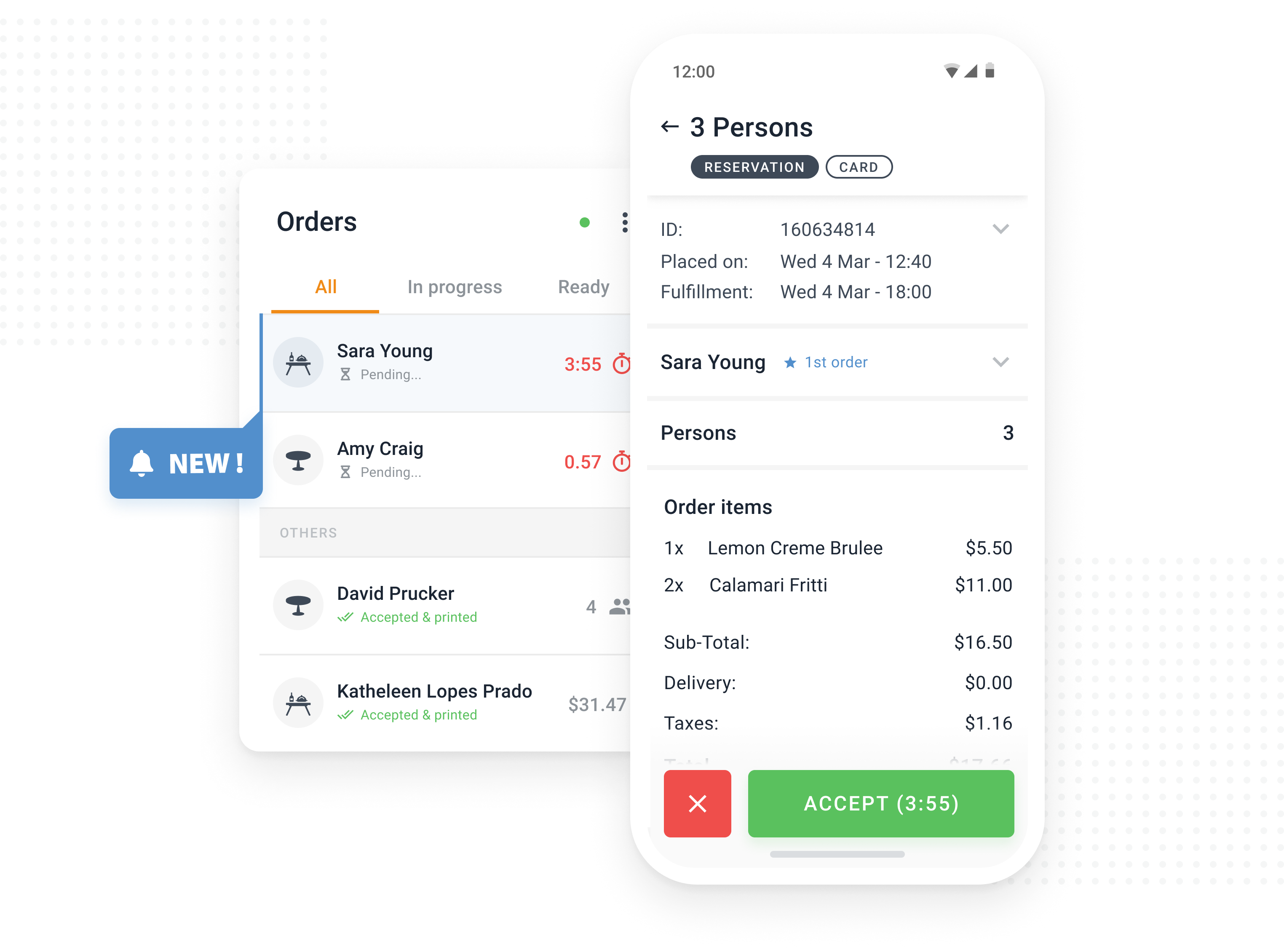 Restaurant Pre-Order System for Dine-in & Takeaway