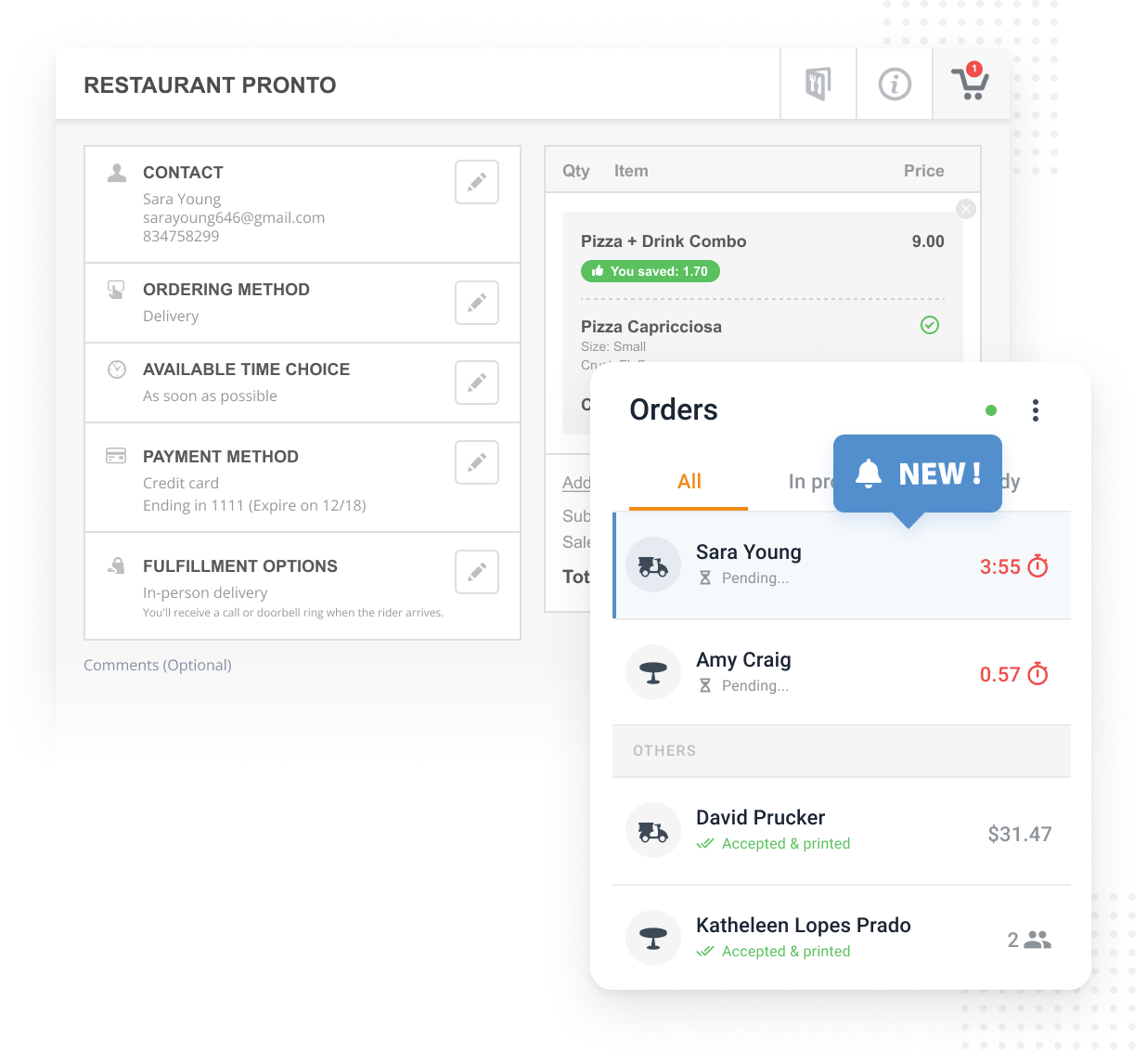 WordPress food menu plugin with online ordering system