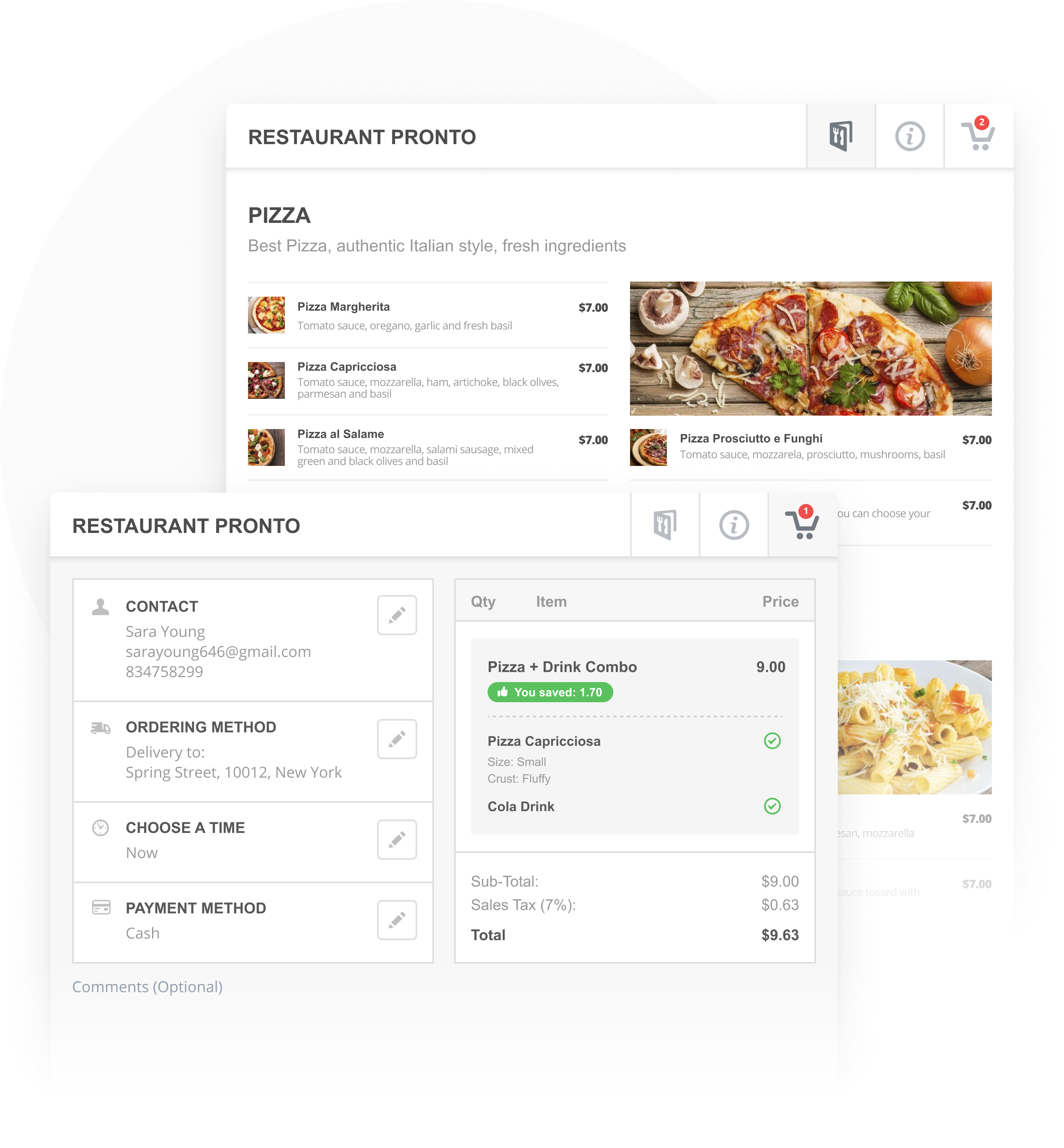 Wordpress restaurant menu plugin with built-in online ordering