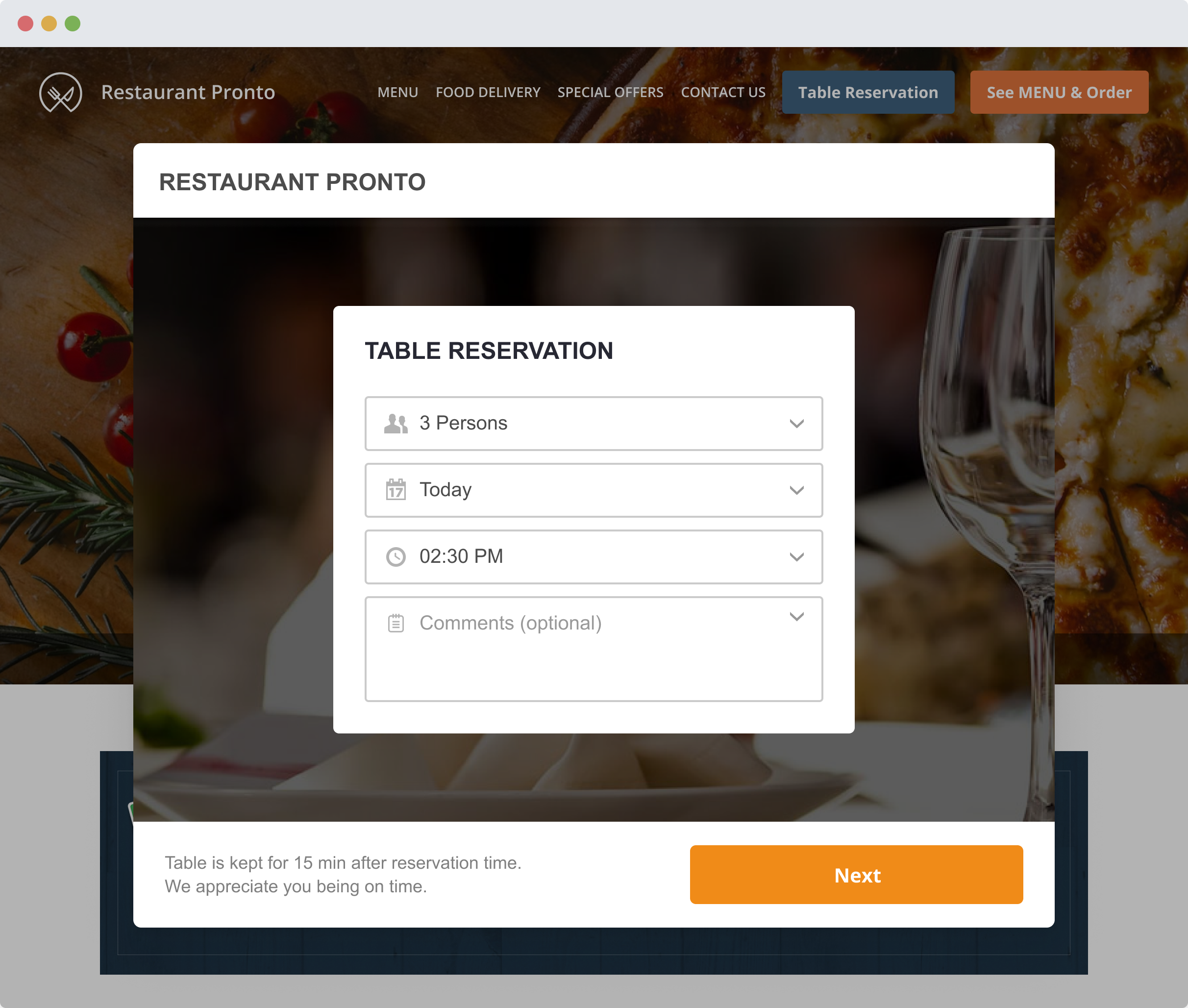 Free WordPress Restaurant Reservation Plugin