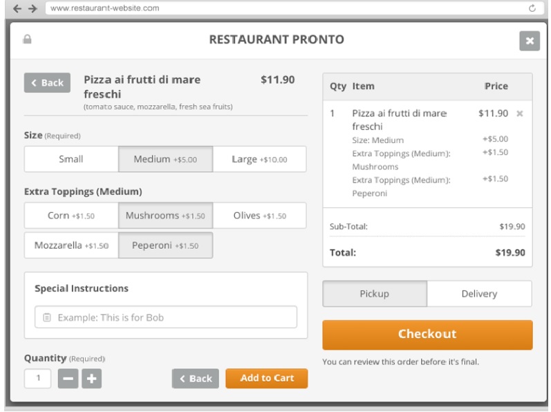 Online restaurant menu-optimize website menu to get more orders