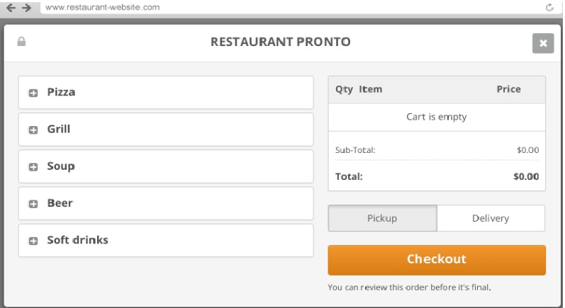 Online restaurant menu-optimize website menu to get more orders