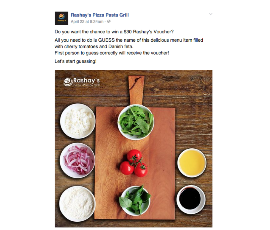 Facebook Contest Ideas to Increase Likes: Marketing for Restaurants