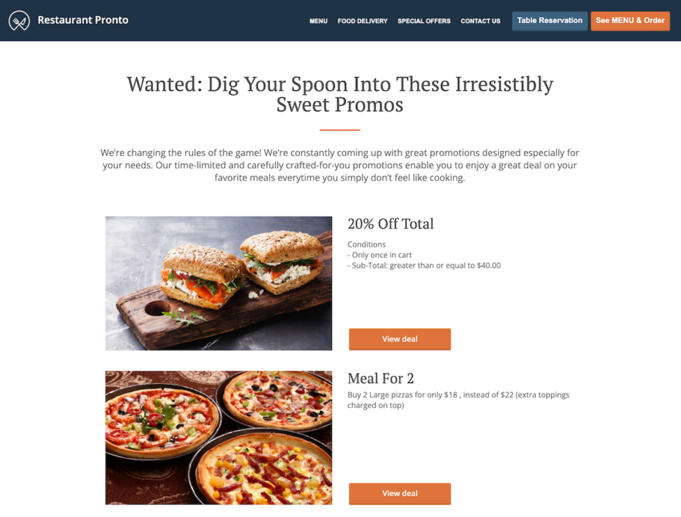 How to Create a Restaurant Landing Page That Will Convert - GloriaFood BlogGloriaFood Blog